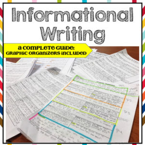 Informational Writing Guide - Common Core Aligned - The Sparkly Notebook