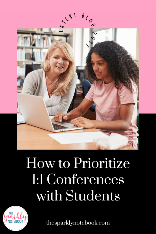 How to Prioritize One-on-One Conferences with Middle School Students ...