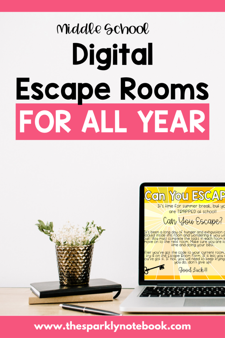 Middle School ELA Digital Escape Rooms to Use Throughout the Year - The ...